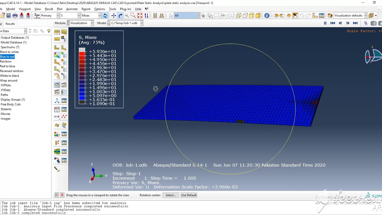 Plate Static Analysis - YouTube