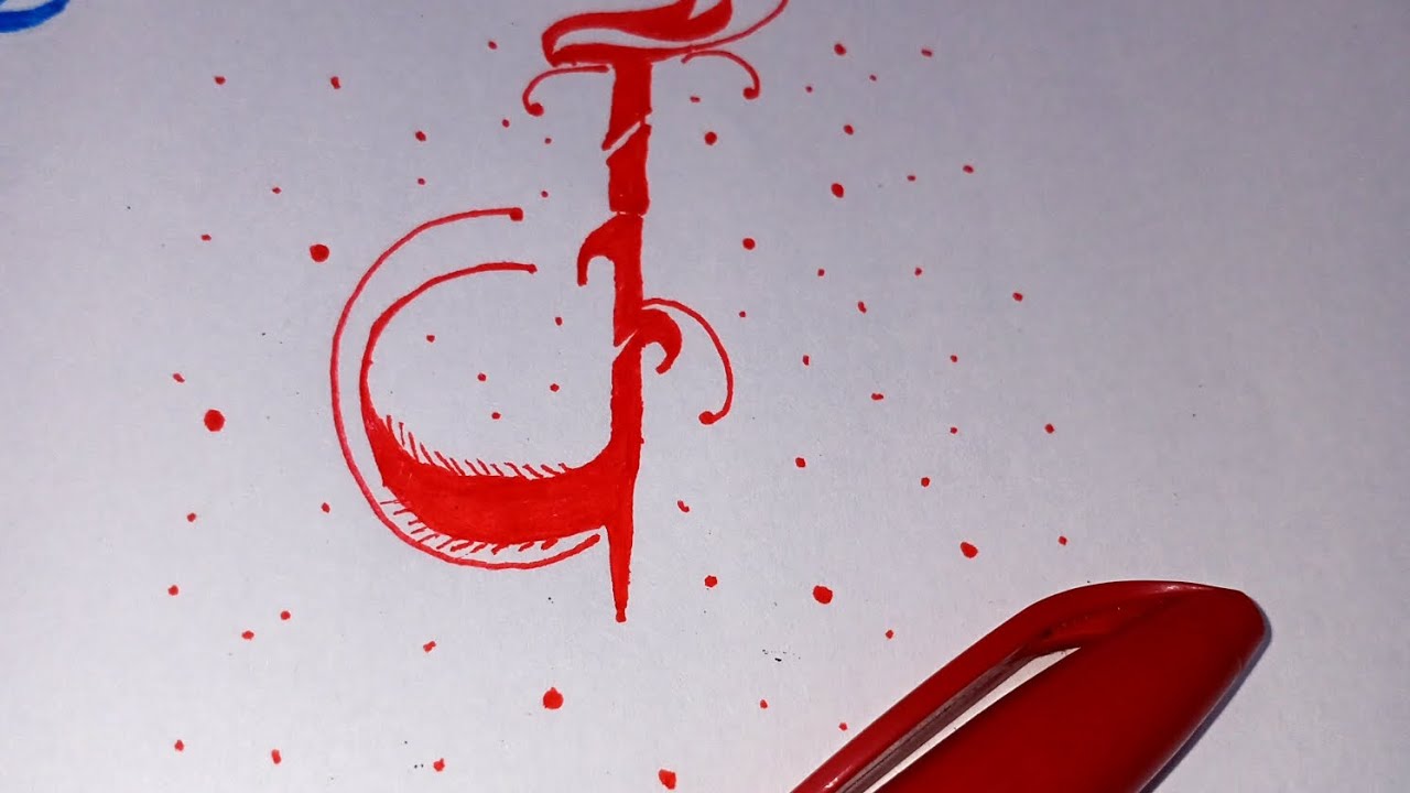 J hand lettering#preetharshart - YouTube