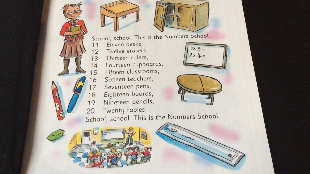 Kid’s Box 2, This is the Number’s School chant, There are pencils in ...