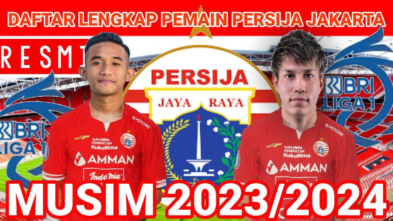 DAFTAR LENGKAP PEMAIN PERSIJA JAKARTA MUSIM 2023/2024 - PEMAIN TERBARU ...