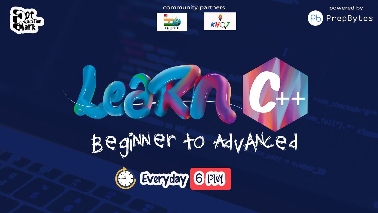 Learn C++ : Beginner to Advanced | MasterClass Day - 3 - YouTube