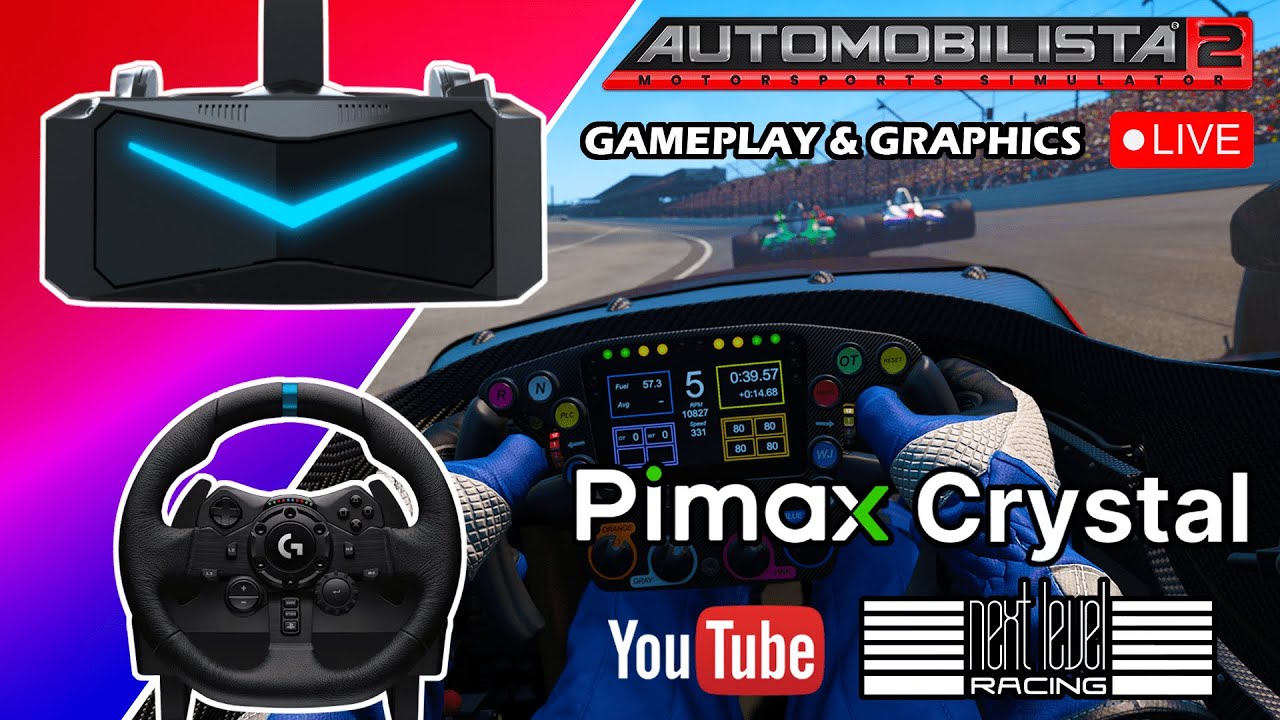 🔥PIMAX CRYSTAL VR SIM AUTOMOBILISTA 2 GRAPHICS & GAMEPLAY RACING!🔥🏁 ...