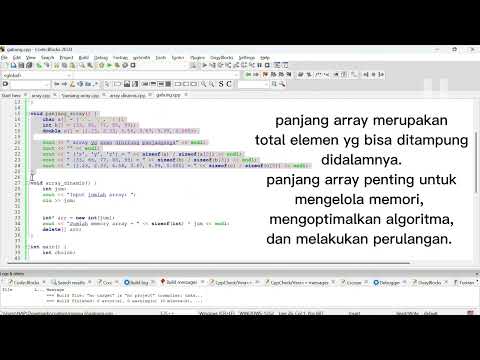Tugas Pemrograman C++ Array_0924040120 - YouTube