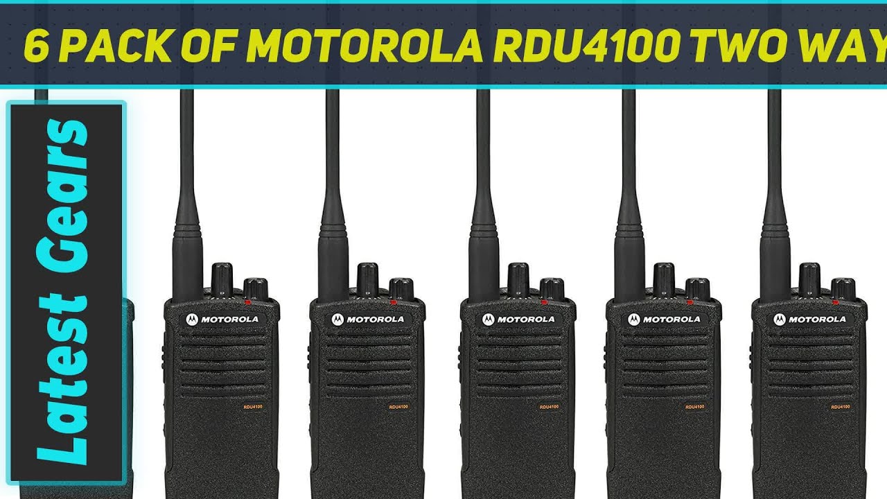 6 Pack of Motorola RDU4100 Two Way Radio Walkie Talkies - Review 2023 ...