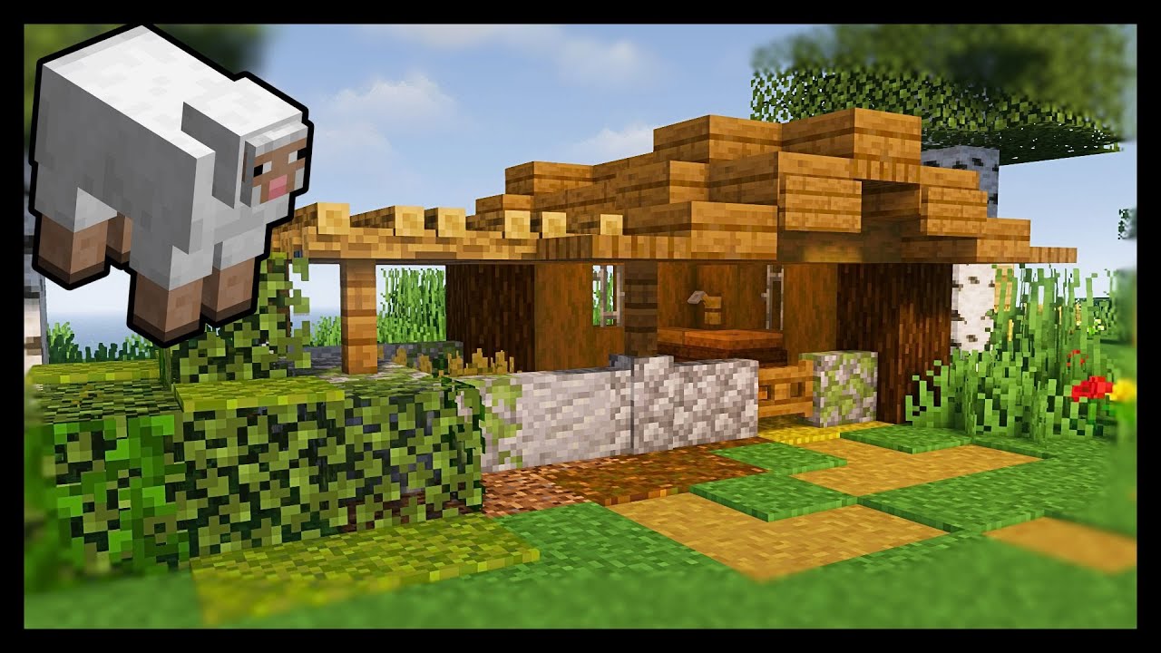 How To Build a Sheep Pen in Minecraft! - YouTube