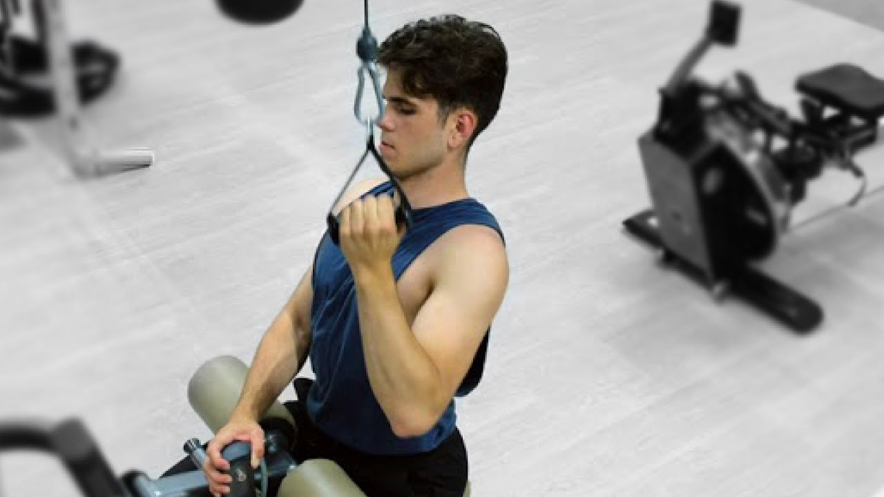 The Exercice of Pulling Down a Vertical Unilateral Pressed With the ...