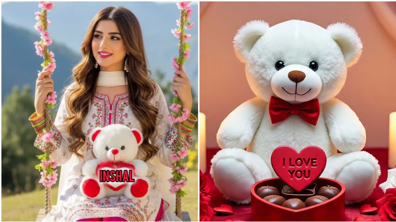 Beautiful girls dpz with teddy bear part 18 / Teady bear dpz - YouTube