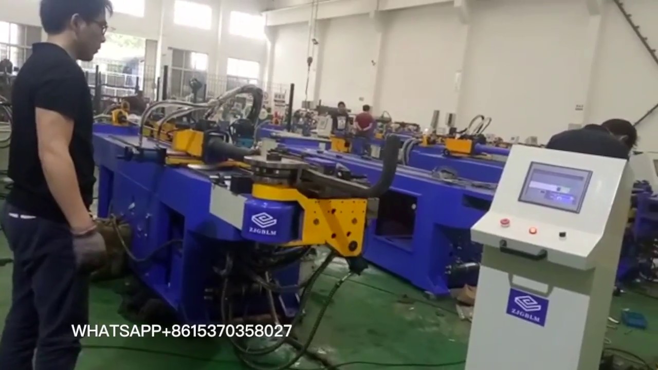 Square tube bending machine for frame bending - YouTube