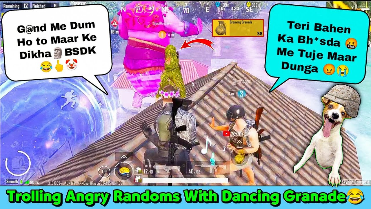 IRRITATING RANDOMS WITH 38+ DANCING GRANADE😂😈|| TROLLING RANDOM ...