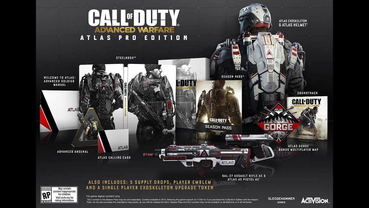 Cod Advance Warfare Atlas Pro Edition complete details- (BO2 gameplay ...