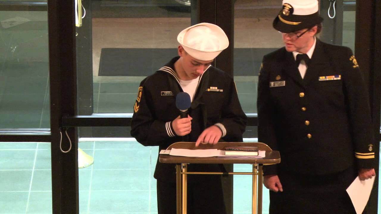Navy Sea Cadet Speech - YouTube