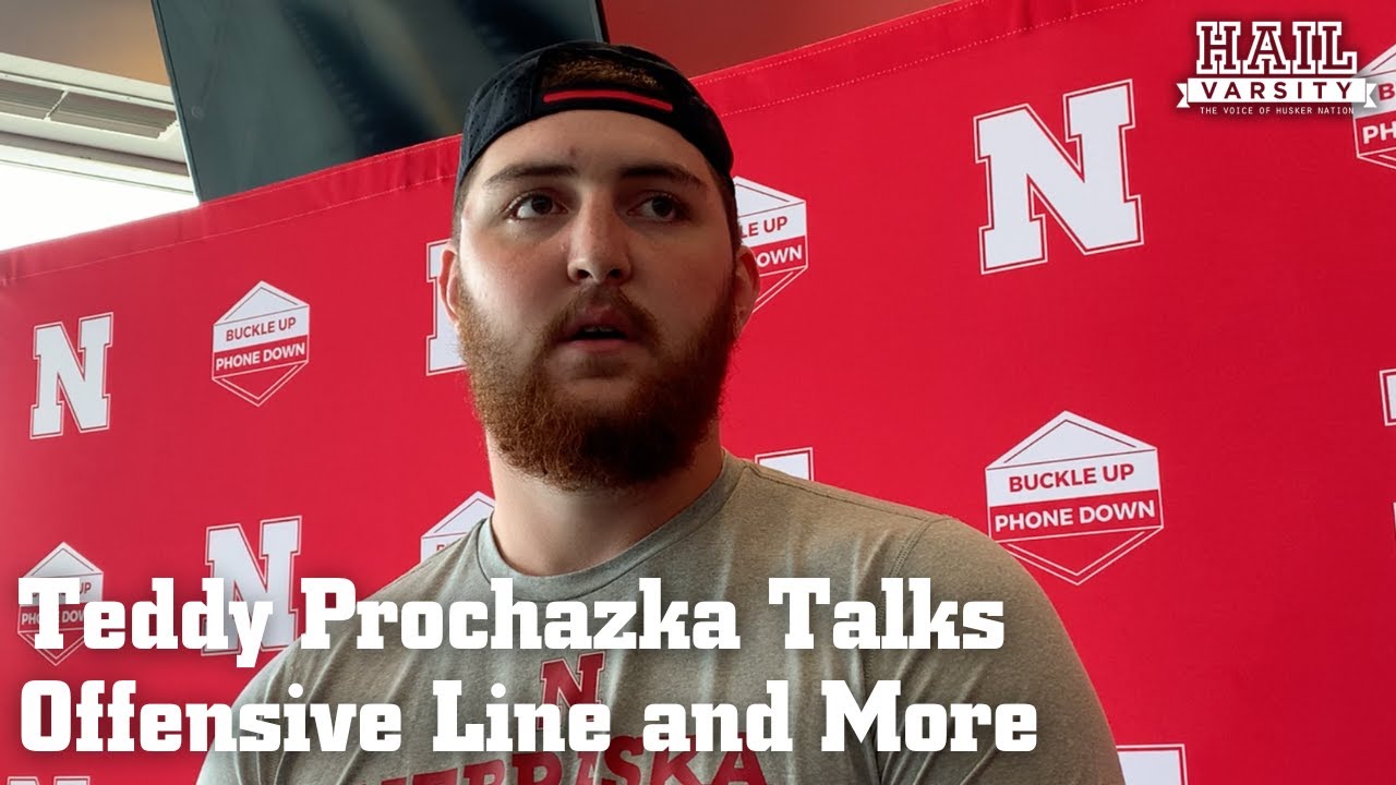 Nebraska Football: Teddy Prochazka Talks Offensive Line and More - YouTube