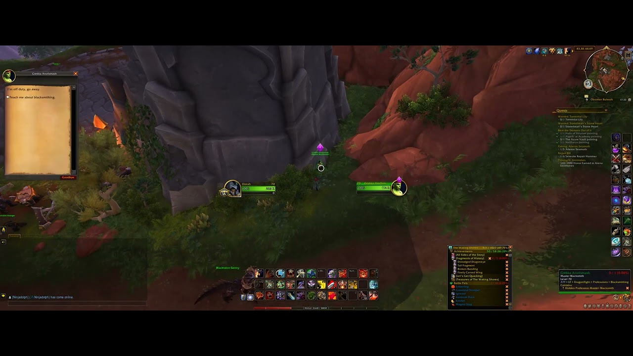 World of Warcraft Dragonflight: Grekka Anvilsmash Free 5 Blacksmith ...