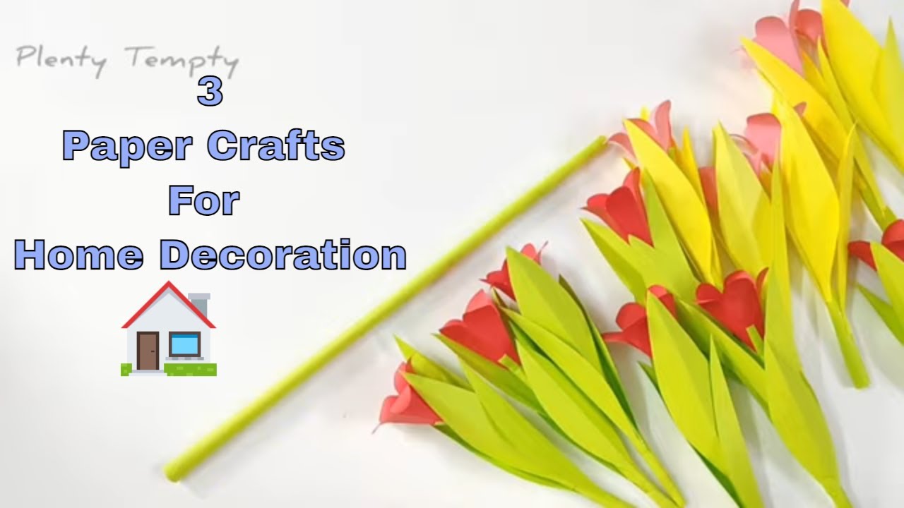 Paper Crafts For Home Decoration / Paper Crafts Easy / DIY Home Decor ...