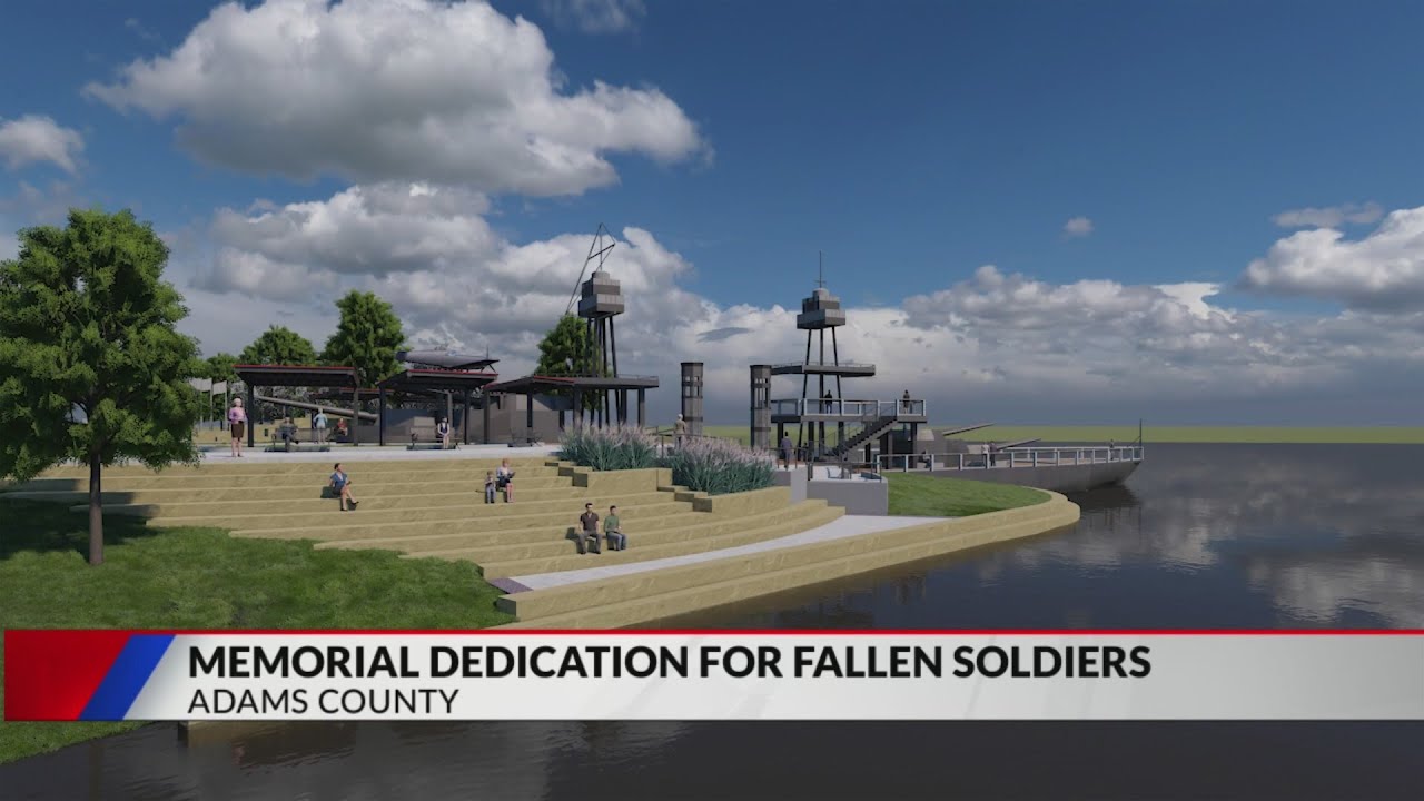 Memorial dedication for fallen soldiers - YouTube