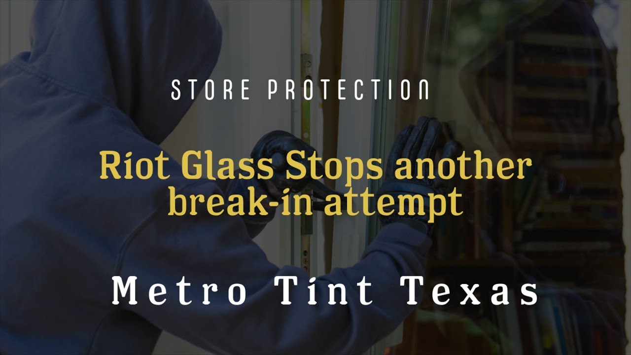 Unbreakable Riot Glass Protects Dallas Store from Burglary Brick Attack ...