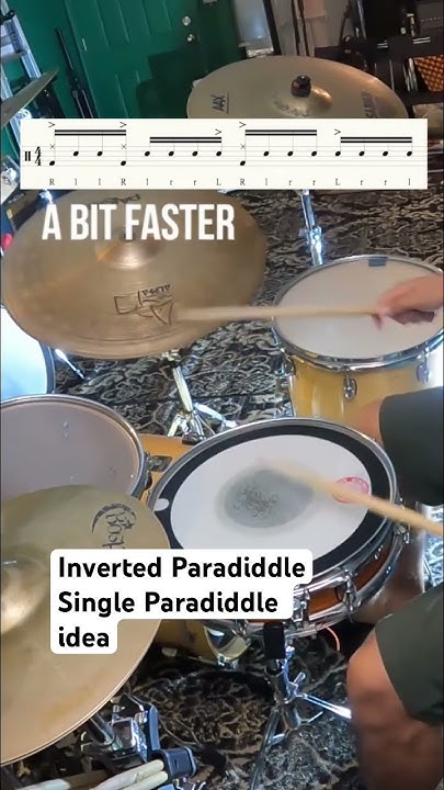 Drums - inverted Paradiddle / Single Paradiddle idea #drums #paradiddle - YouTube