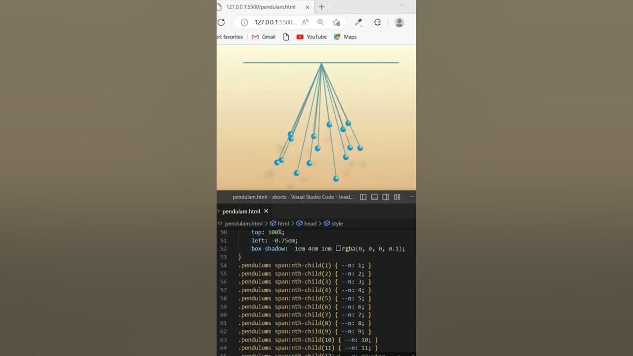 Creating A Pendulum Animation Using Css Pendulum Css Youtube