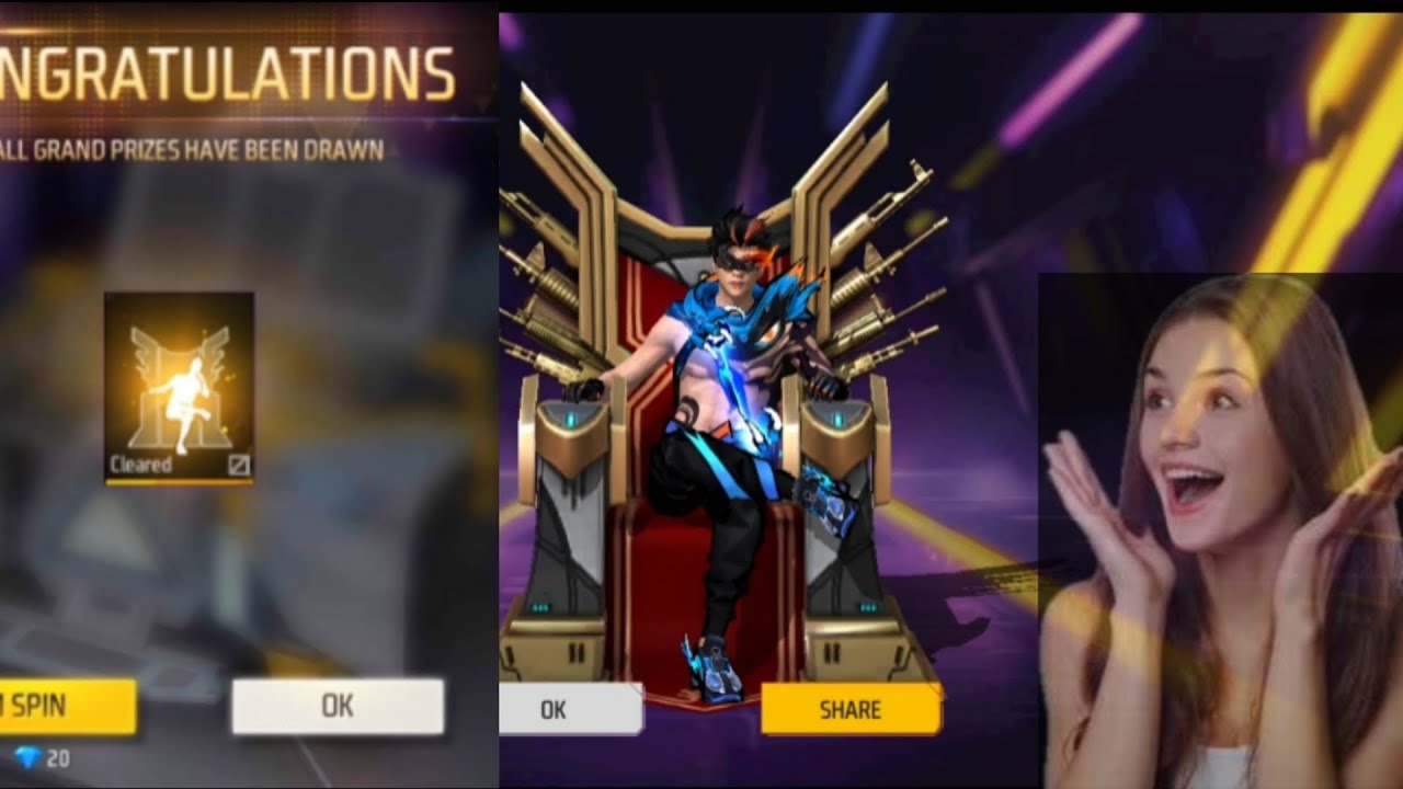 Finally i got it throne emote 😀😀 || i spent 3000 daimond for throne ...