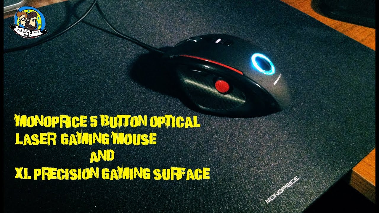 MonoPrice 5 Button Gaming Mouse and XL Gaming Surface Review - YouTube