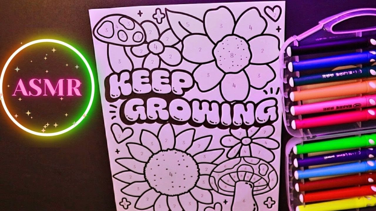 ASMR | Satisfying Colouring Art For You #asmr - YouTube