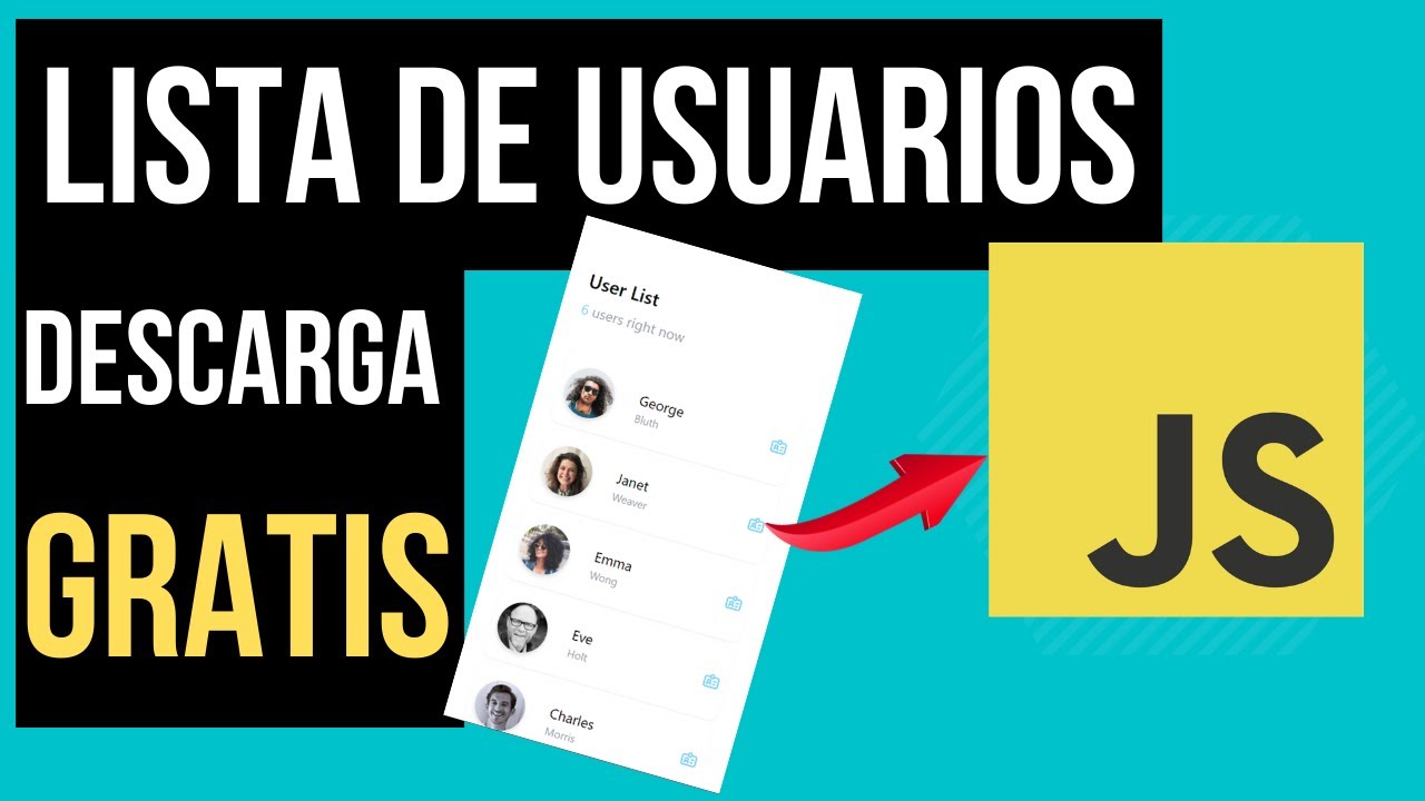 Lista de usuarios con Javascript + descarga gratis [2022] - YouTube