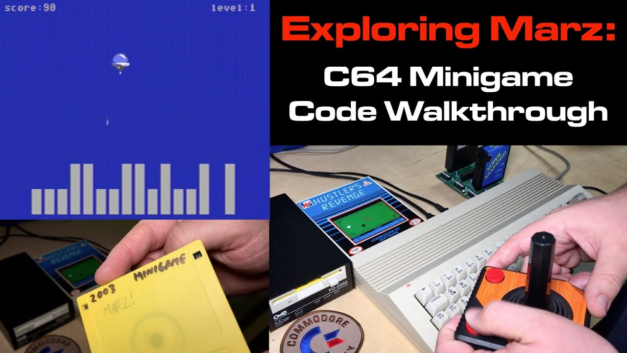 Exploring Marz: C-64 6510 Assembly Minigame Code Walkthrough - YouTube