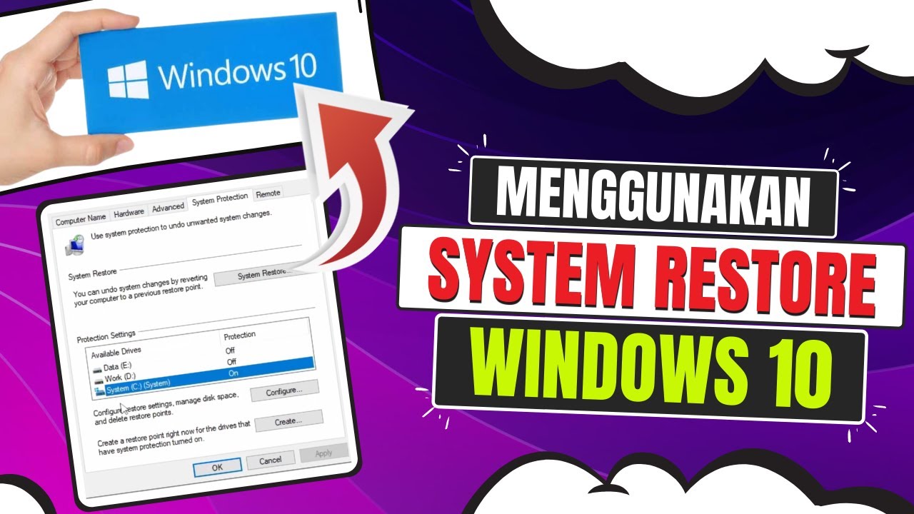 Cara Menggunakan System Restore di Windows 10 - YouTube