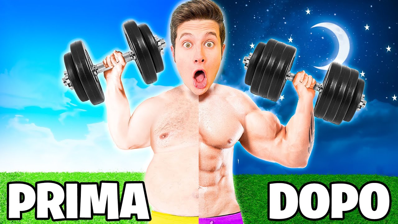 Da MAGRO a MUSCOLOSO in 24 ORE!! Gym Life 3D - YouTube