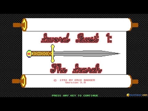 Sword Quest 1 - The Search gameplay (PC Game, 1992) - YouTube