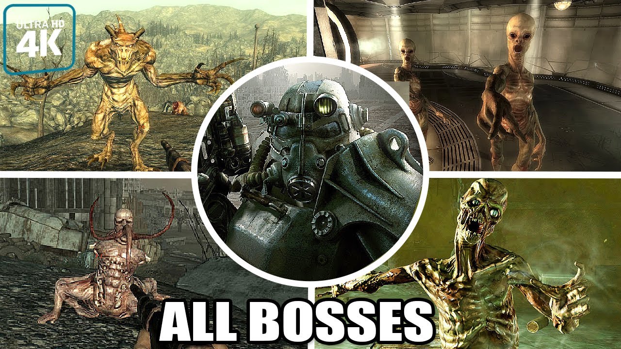 Fallout 3 GOTY - All Bosses & Monsters (With Cutscenes) 4K 60FPS UHD PC ...