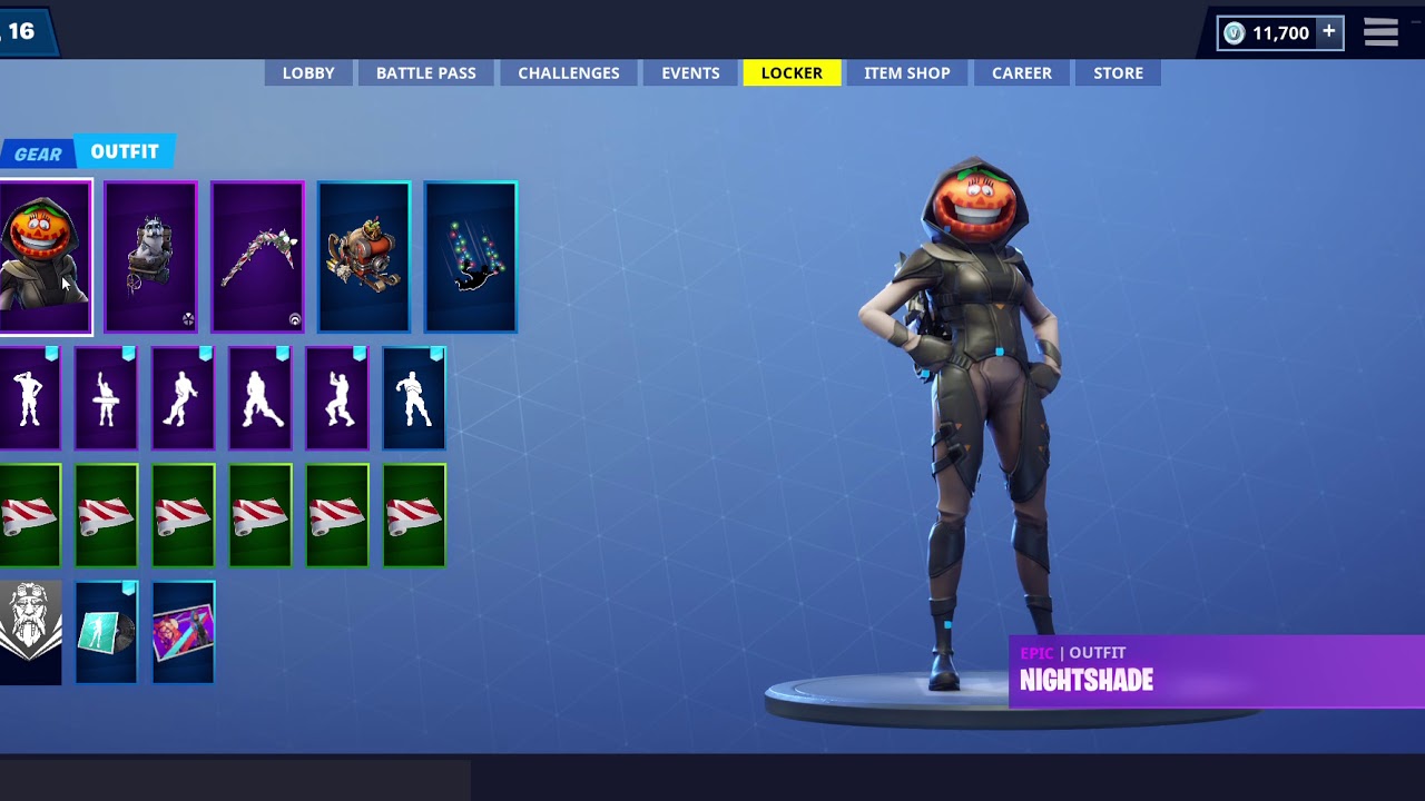 All my Fortnite skins with new emote clean groove - YouTube