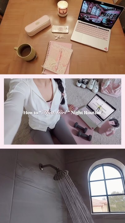 Productive Night Routine VLOG + Guide 🎀 #wonyoungism #thatgirl #nightroutine #nighttimeroutine ...
