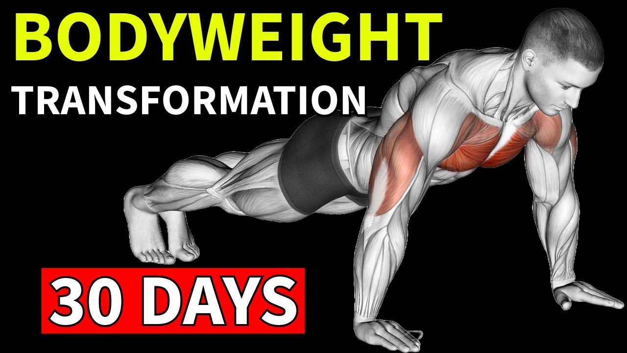30 Days Transformation using your own Bodyweight - YouTube