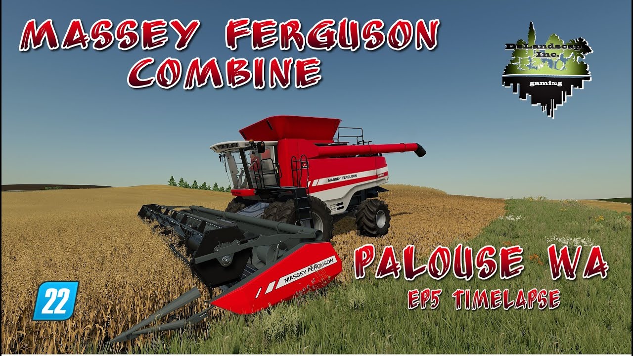 PALOUSE WA EP5 TIMELAPSE | DEMO MASSEY COMBINE | FS22 | FARMING ...