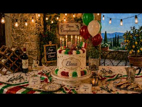 Happy Birthday Elena 🎂 | Italian Birthday Song for Elena