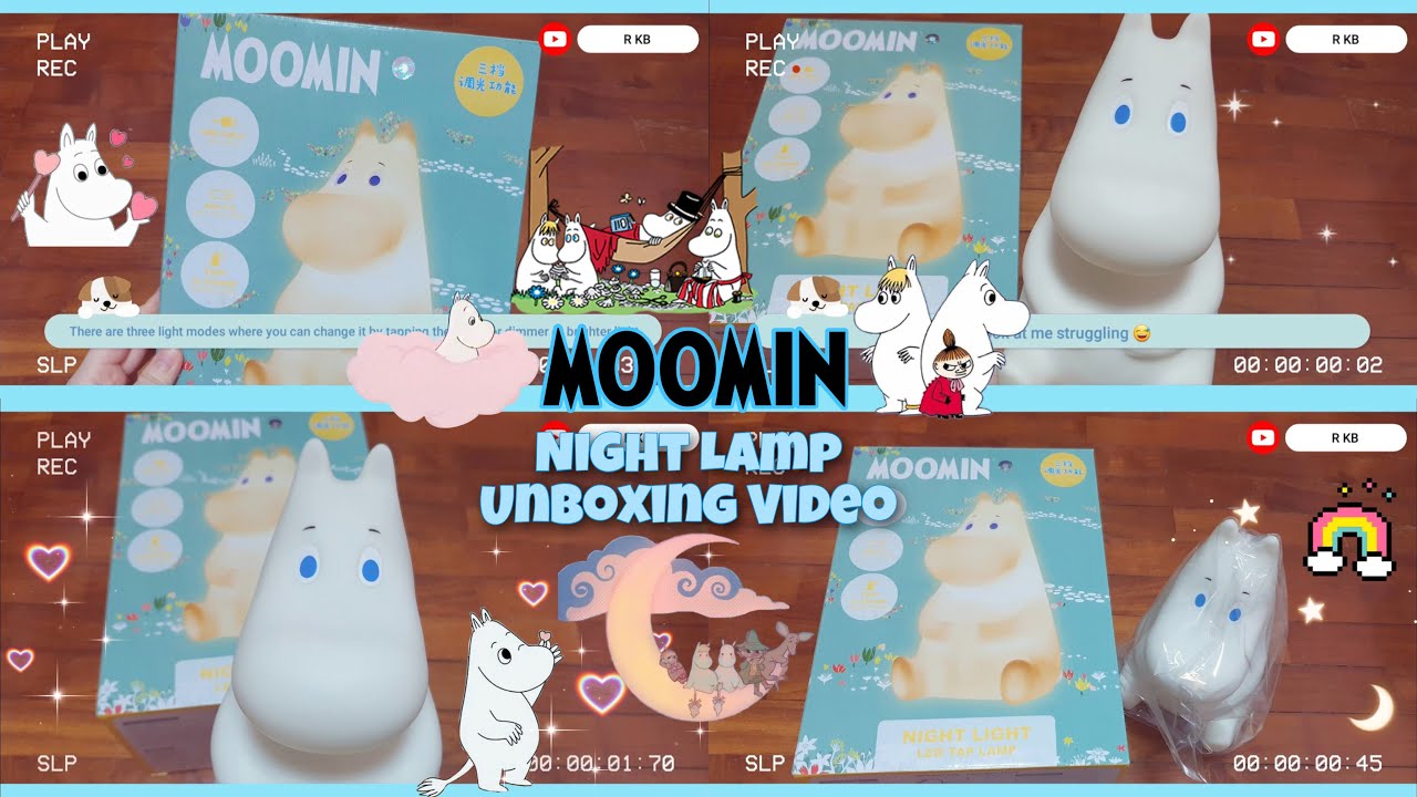 Unboxing Moomin Night Light 💙 - YouTube
