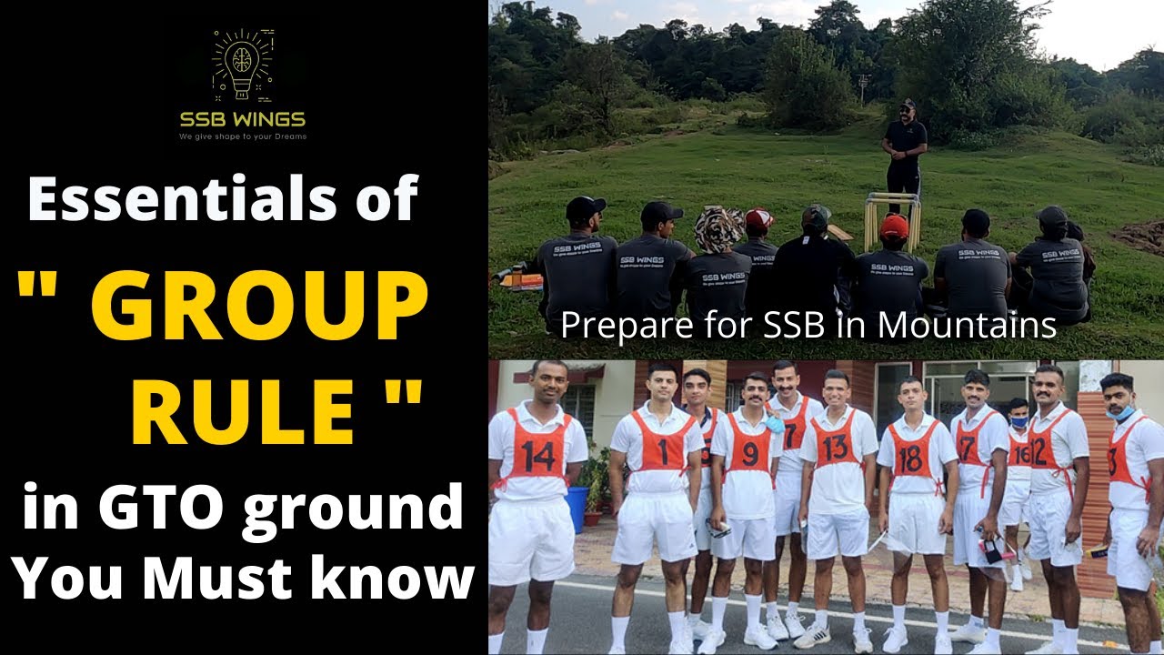 SSB Interview GTO | Group Rule in GTO | GTO Task in SSB | SSB interview ...