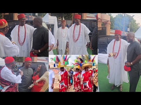 Igwe Alfred achebe, Obi Cubana & Others Storm The Enugu Ukwu Ofala ...