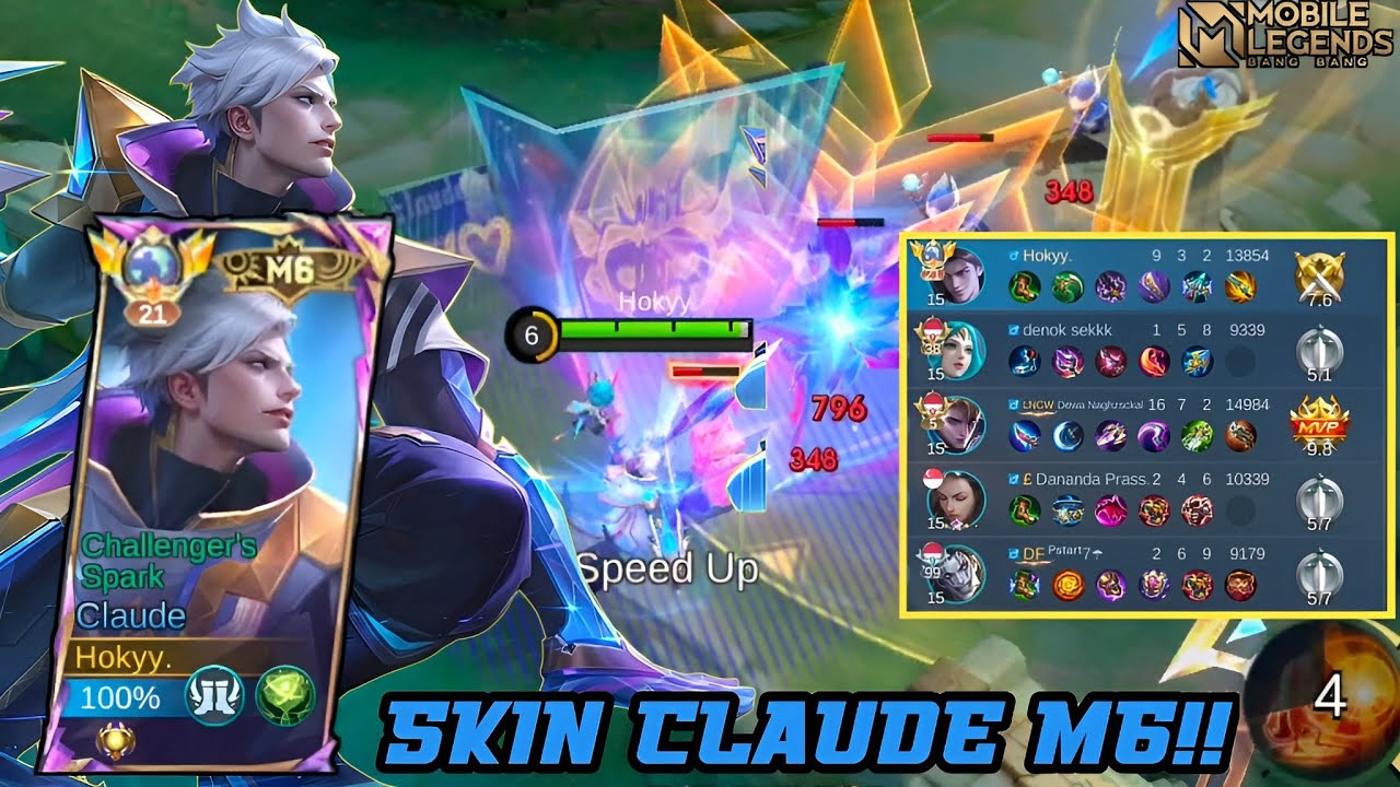 REVIEW SKIN TERBARU CLAUDE M6! MATCH HARDGAME| Mobile legends - YouTube