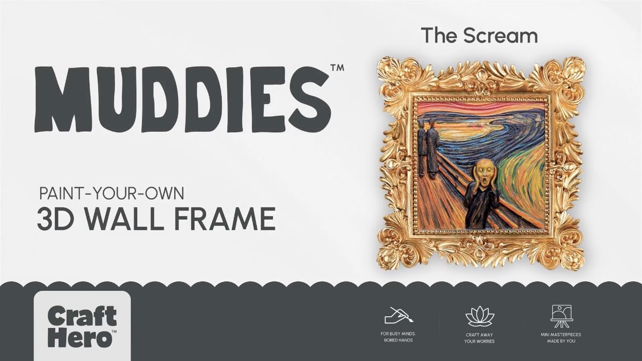 The Scream 3D Wall Art Tutorial | Craft Hero Step-by-Step Painting ...