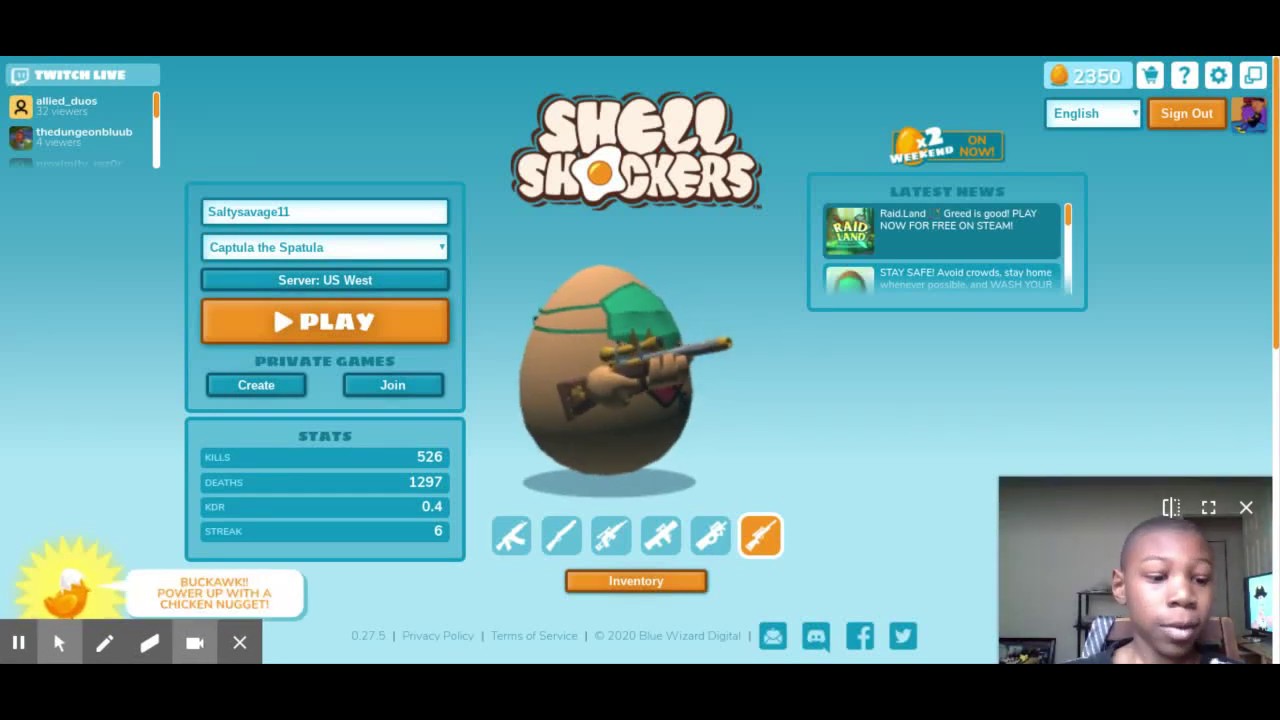 shell shockers gameplay-2020 - YouTube