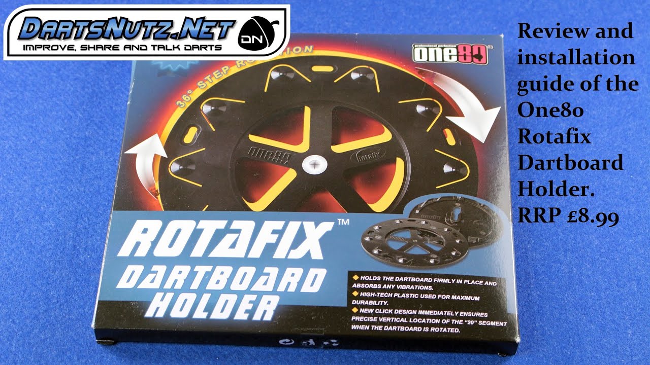 One80 Rotafix dartboard holder review and installation guide - YouTube