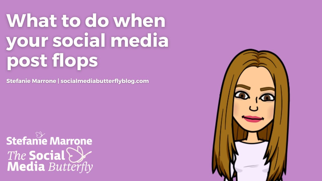 What to do when your social media post flops - YouTube