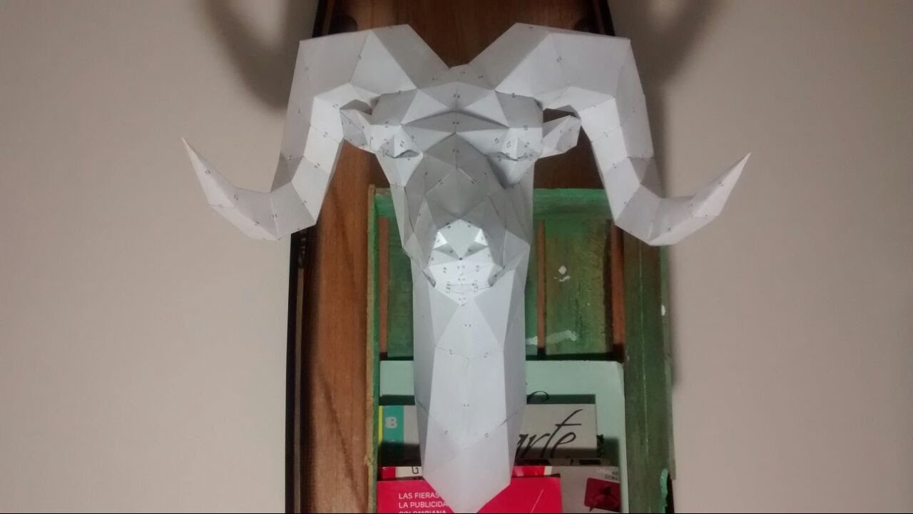 Doit Your Self Paper Craft Ram Head - YouTube