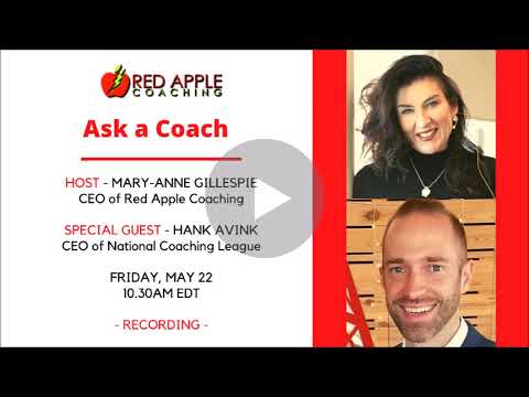 Ask A Coach with Mary-Anne Gillespie and Hank Avink - YouTube