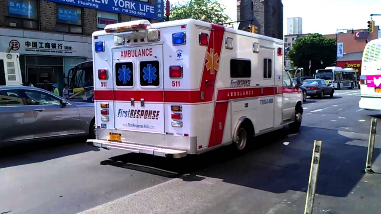 Brand New First Response ambulance cruising by - YouTube