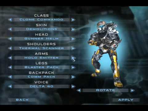 Star Wars Republic Commando Multiplayer Customizing: Commando's
