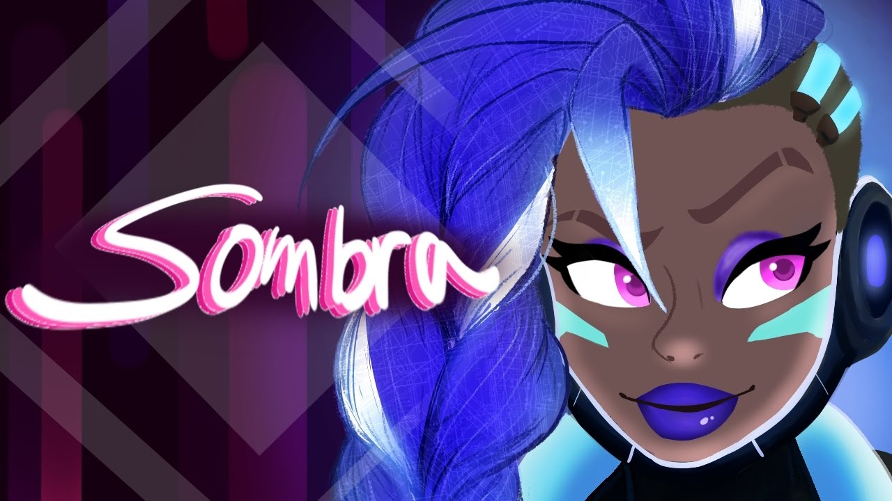 Overwatch Commission Speedpaint - CyberSpace Sombra - YouTube