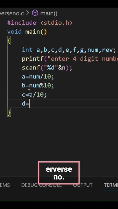 #reverse number of program🔥😍 reverse number ka program kaise banaye🔥program of digit number@#🔥😍👍 ...